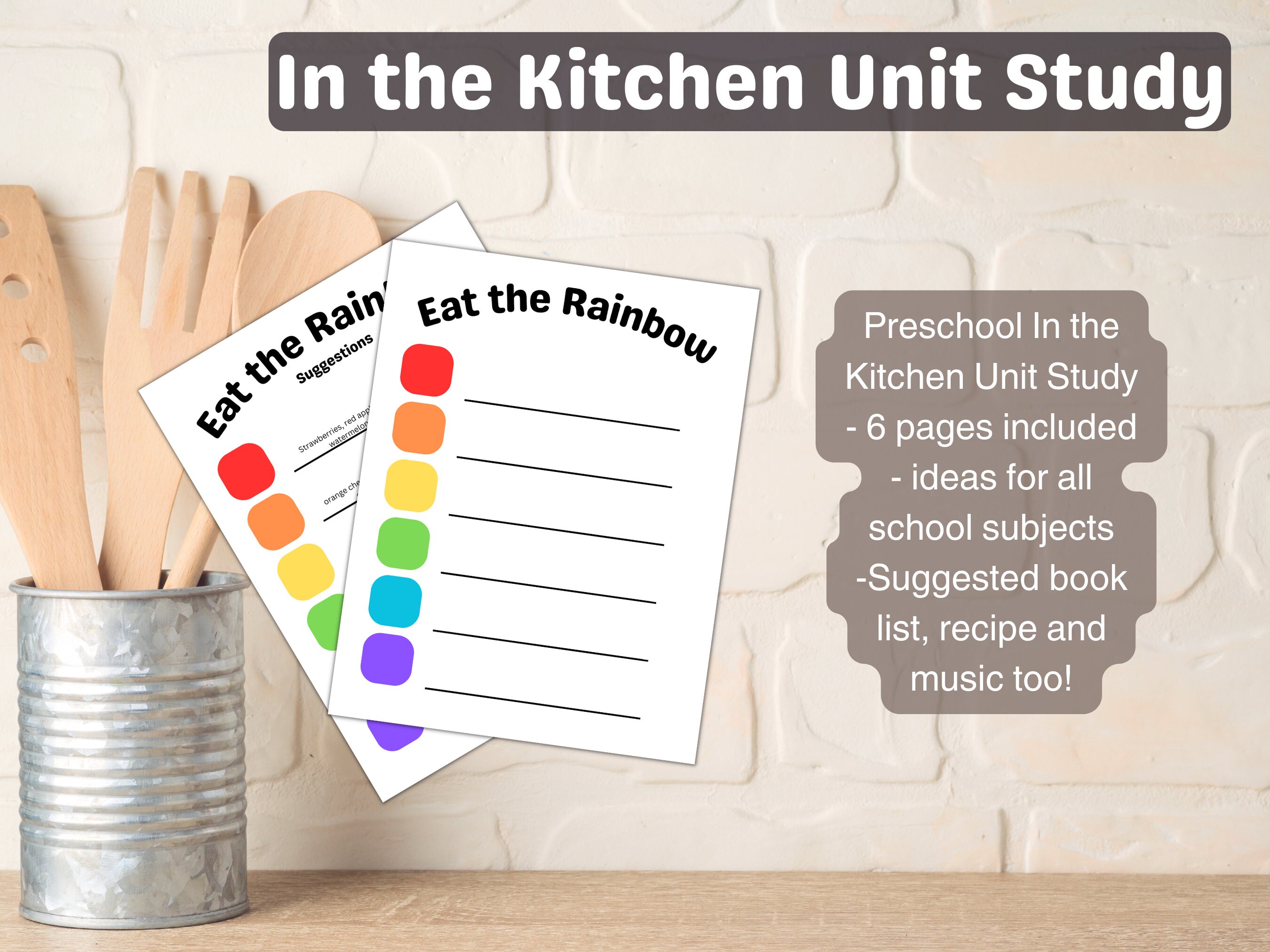 In the Kitchen Unit Study | Preschool | Learning About the Kitchen ...