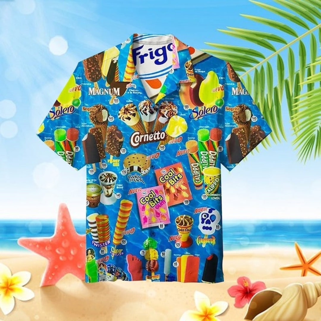 Ice Cream Shirts for Men 3d Printed Men's Hawaiian Shirt - Etsy