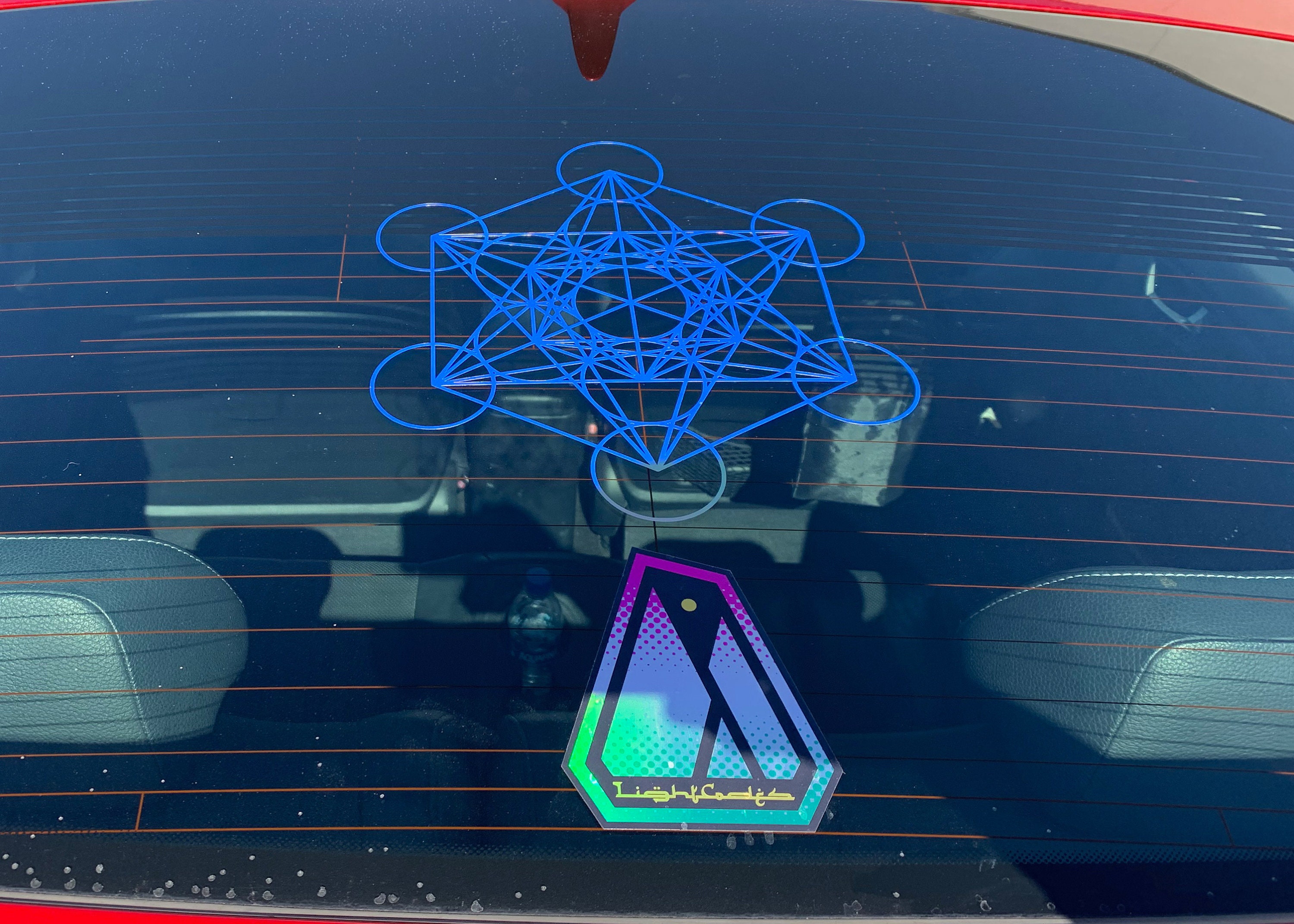 Holographic Die-cut Metatron's Cube Sticker - Etsy
