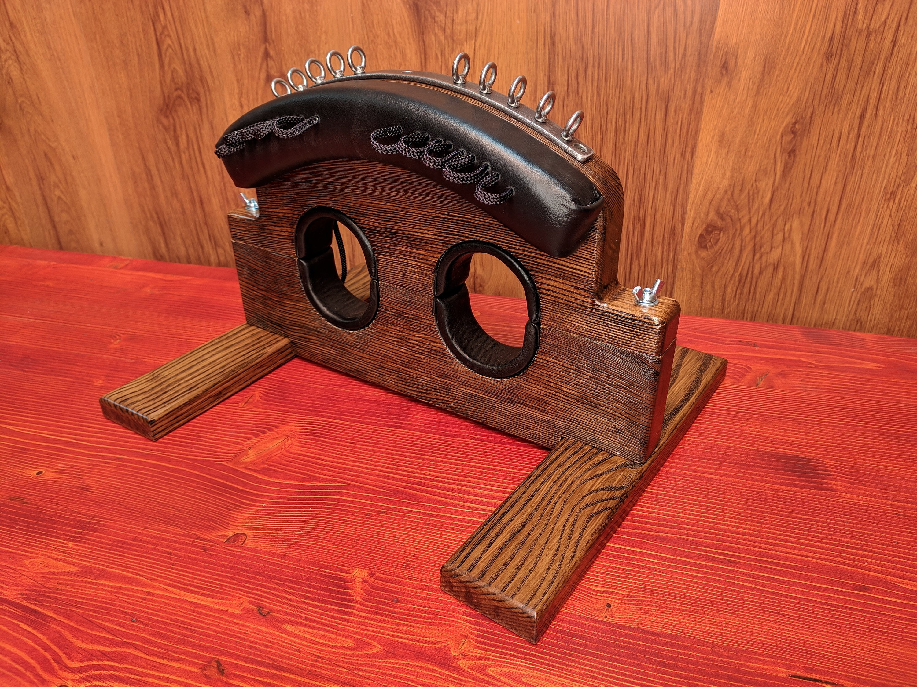 Handmade Dungeon Tickling Stocks/ Wooden Cuffs/ BDSM - Etsy Israel