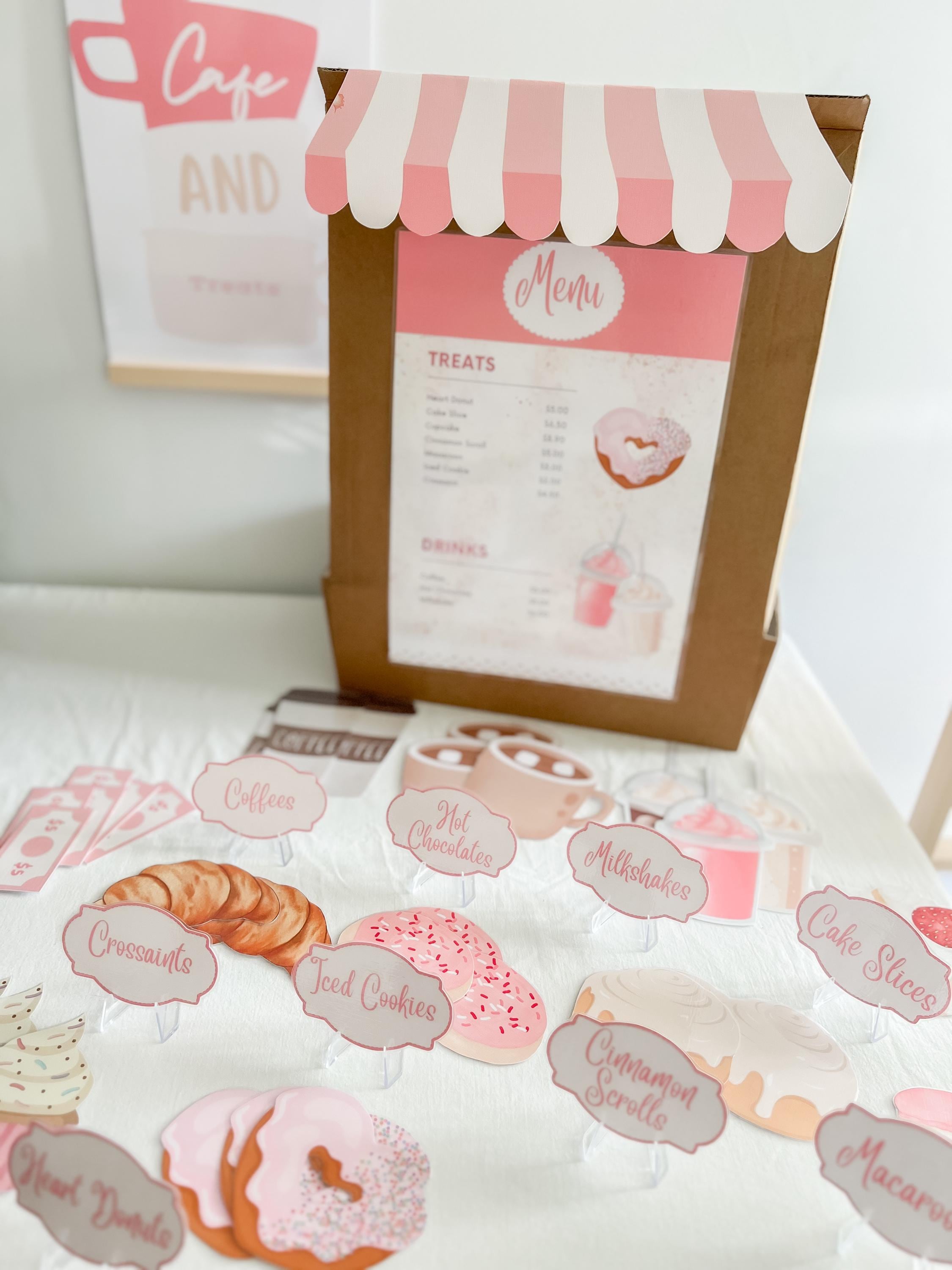 Café Au Treats Dramatic Play Printables – Pretend Play Cafe for Kids ...