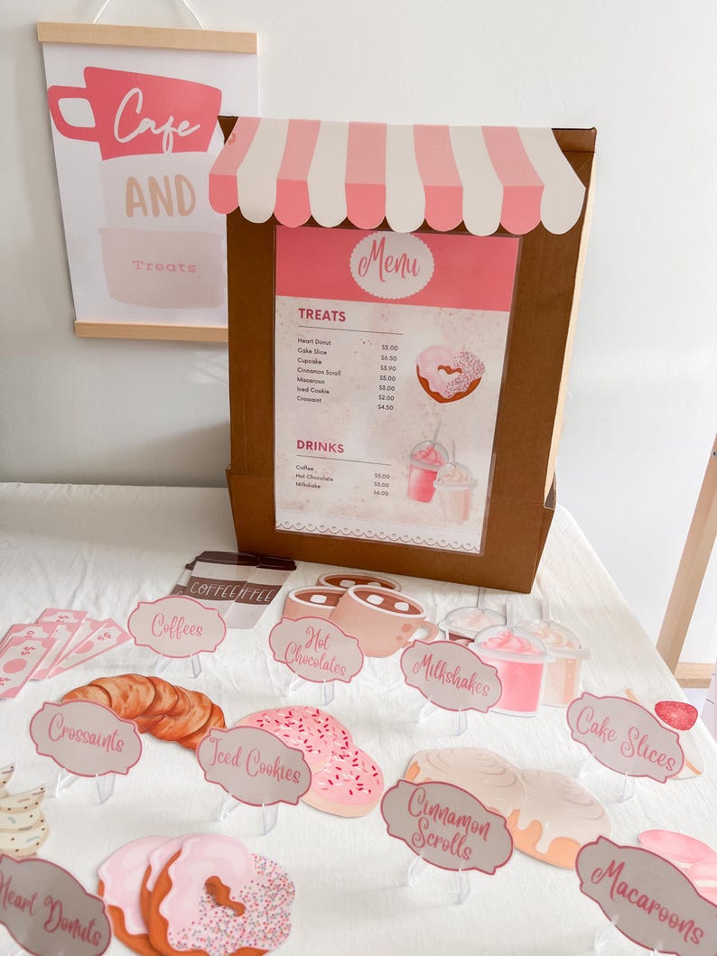 Pretend Play Cafe Printables – Kids' Printable Food Menu & Signs ...