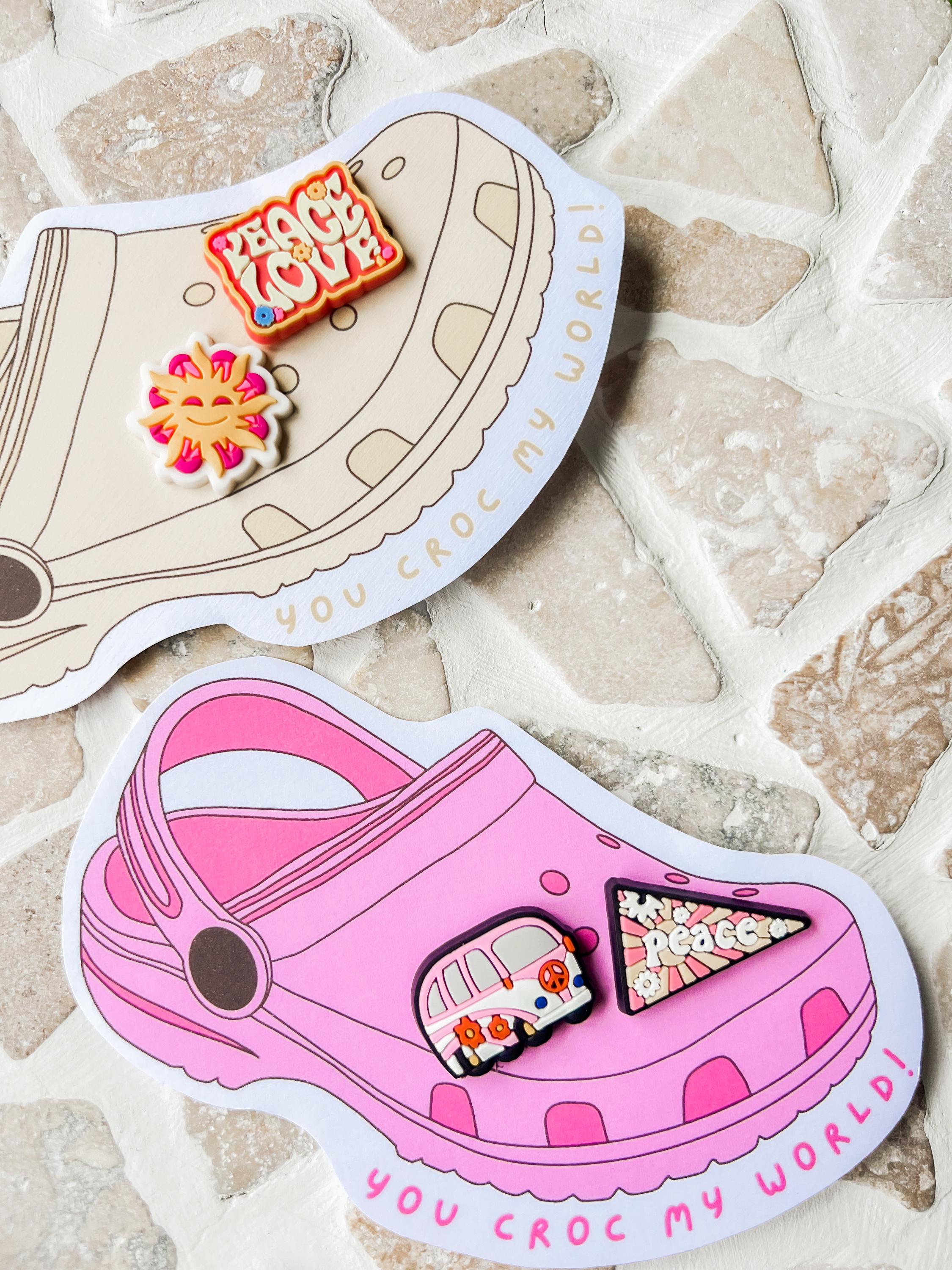 Clog Shoe Valentine Favor Tags – You Croc My World, DIY Gift (digital ...
