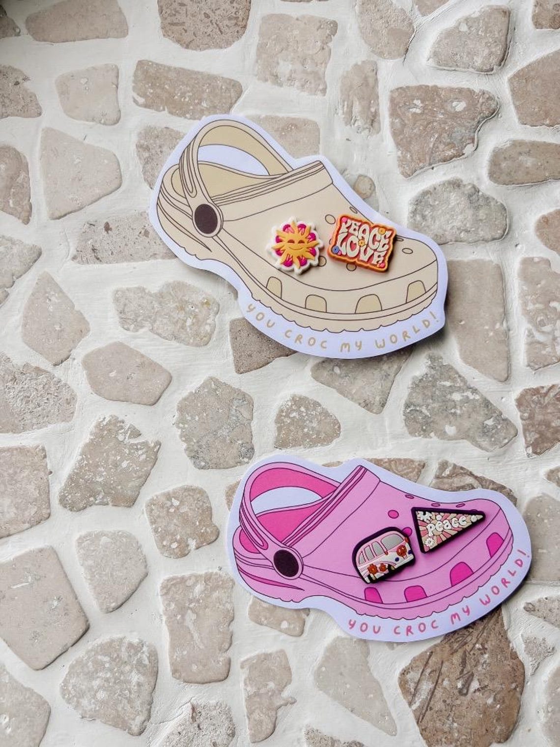 Clog Shoe Valentine Favor Tags – You Croc My World, DIY Gift (digital ...