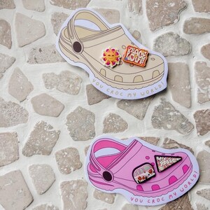Clog Shoe Valentine Favor Tags – You Croc My World, DIY Gift (digital ...