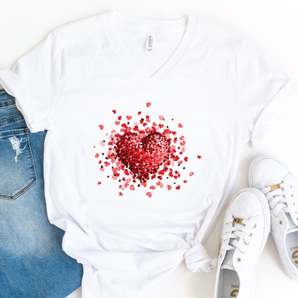 Red Heart Shirt - Etsy