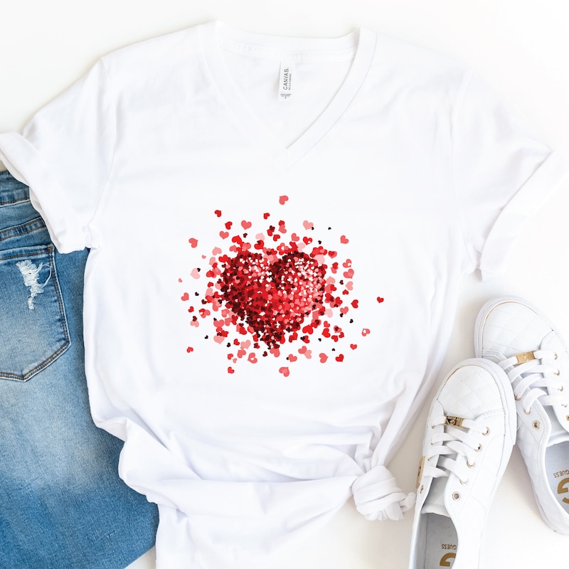 Red Heart Shirt - Etsy