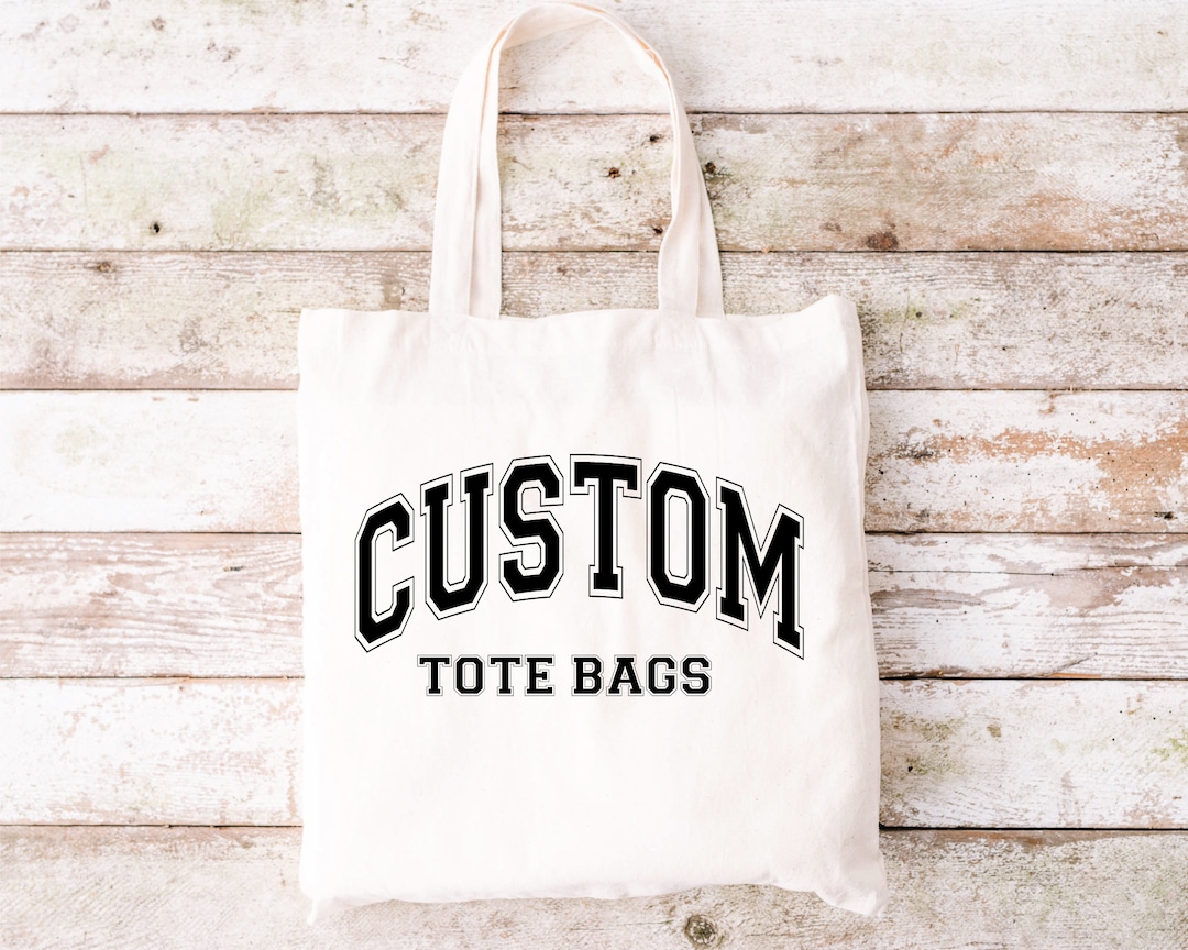 Promotional Tote Bag, Personalized Tote Bags, Your Text, Image, Custom ...