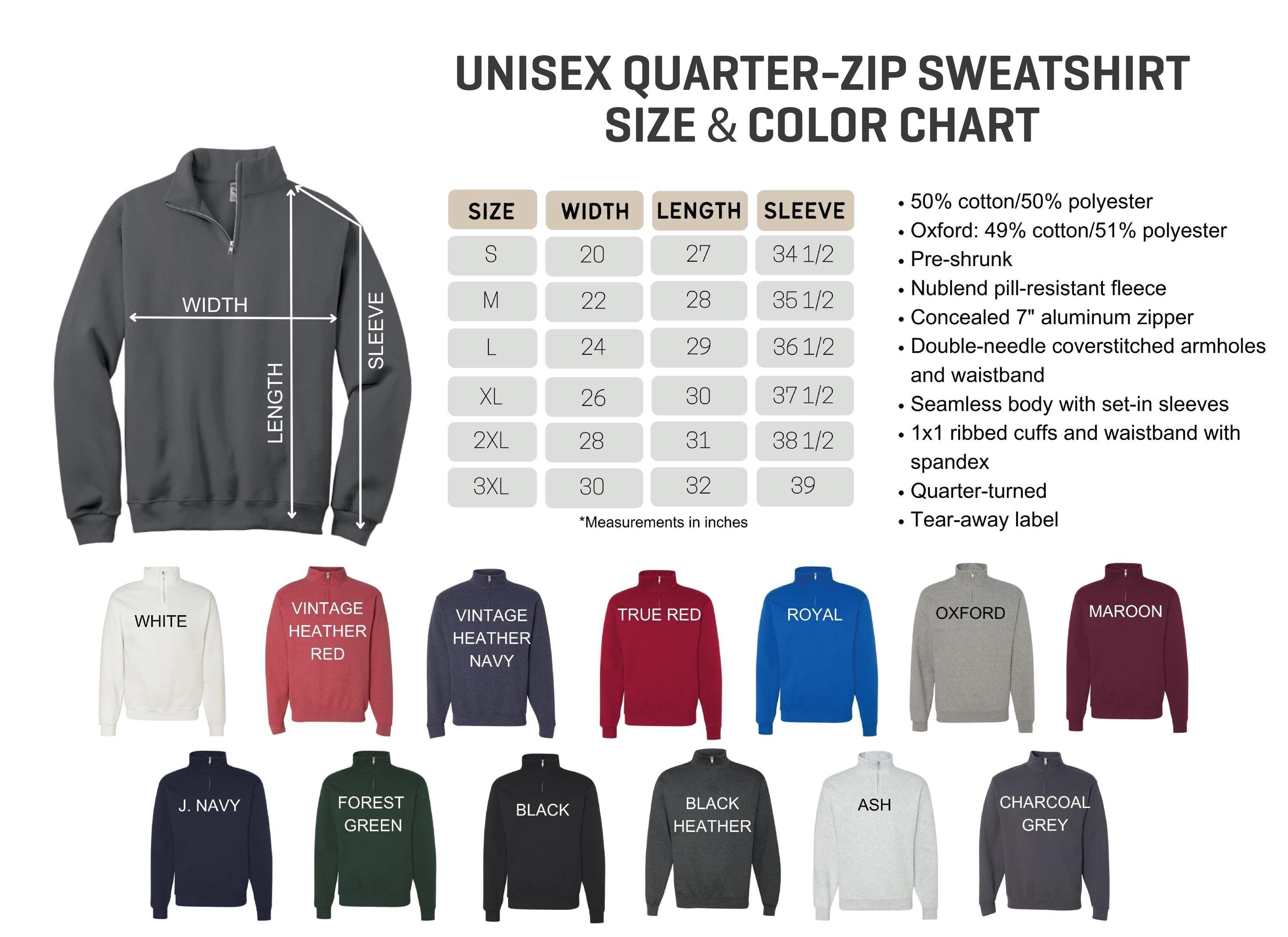 Personalized Quarter Zip Pullover: Custom Logo Sweatshirt - Etsy