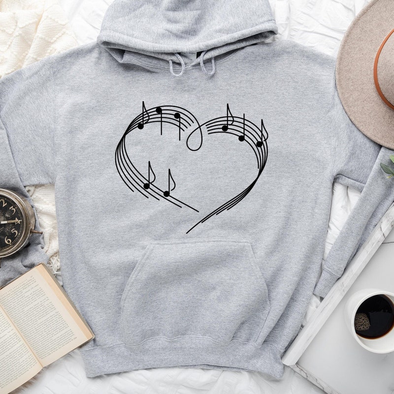 Music Note Heart - Etsy