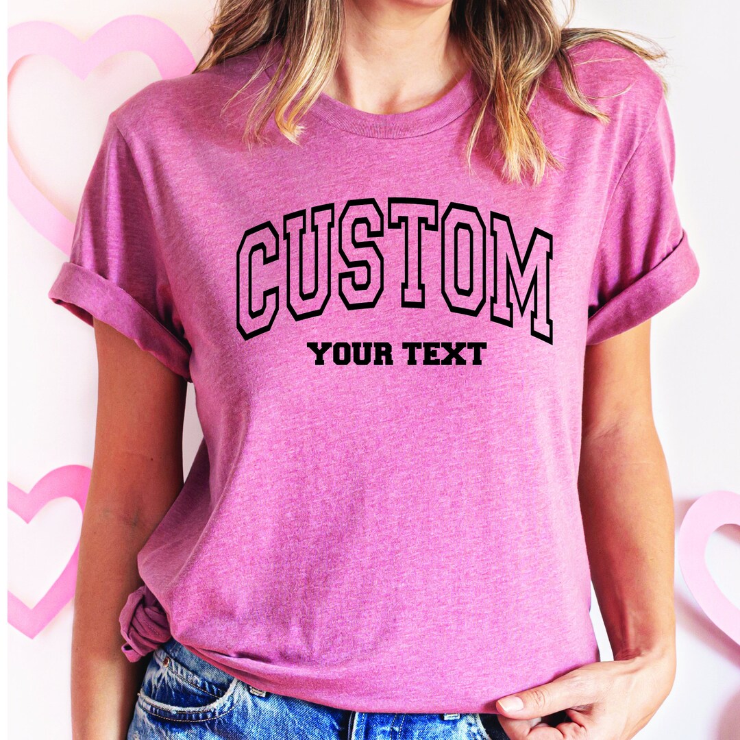 Custom College Letters Tee, College Tshirt, Vintage College Letter T ...