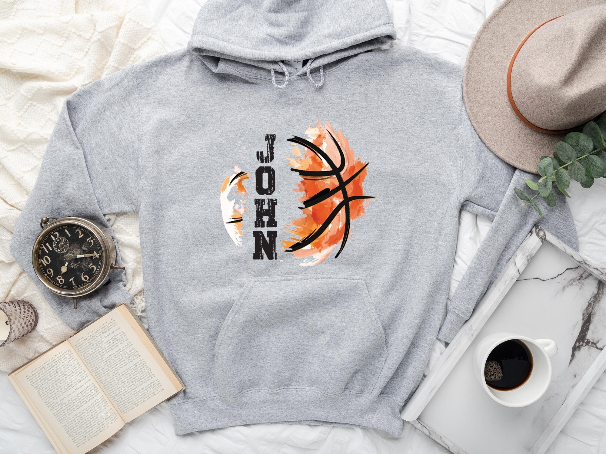 Personalized Basketball Hoodie, Basketball Team Sweater, Basketball ...