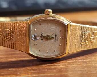 Elgin Quartz Watch - Etsy