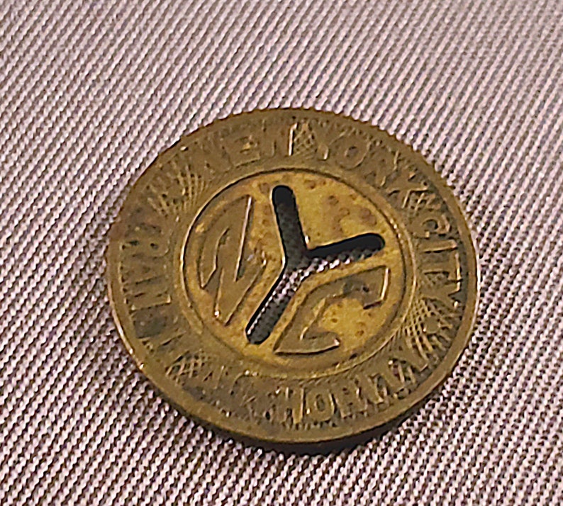 Vintage NYC Transit Authority Token - Etsy