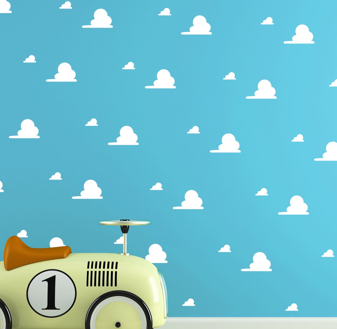 Toy Story Style Clouds/cloud Wall Sticker/cloud Pattern Wall Decal/kids ...