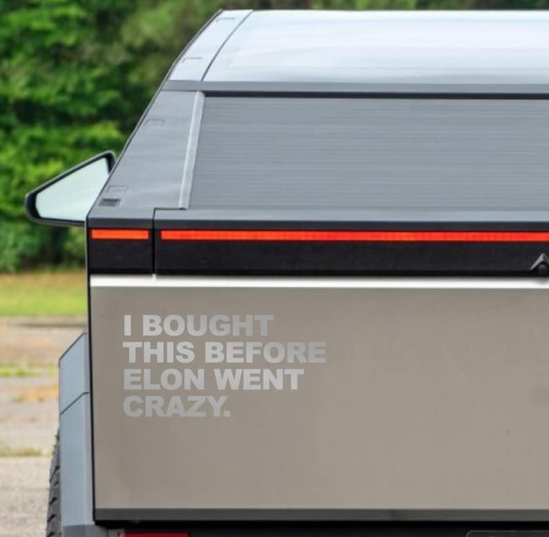 Anti Elon Vinyl Cut Sticker - Car Truck Decal - Made in USA - Etsy