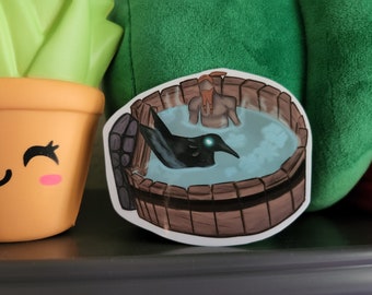 Valheim Hugin Sticker Die Cut Water Resistant Vinyl Laminated - Etsy