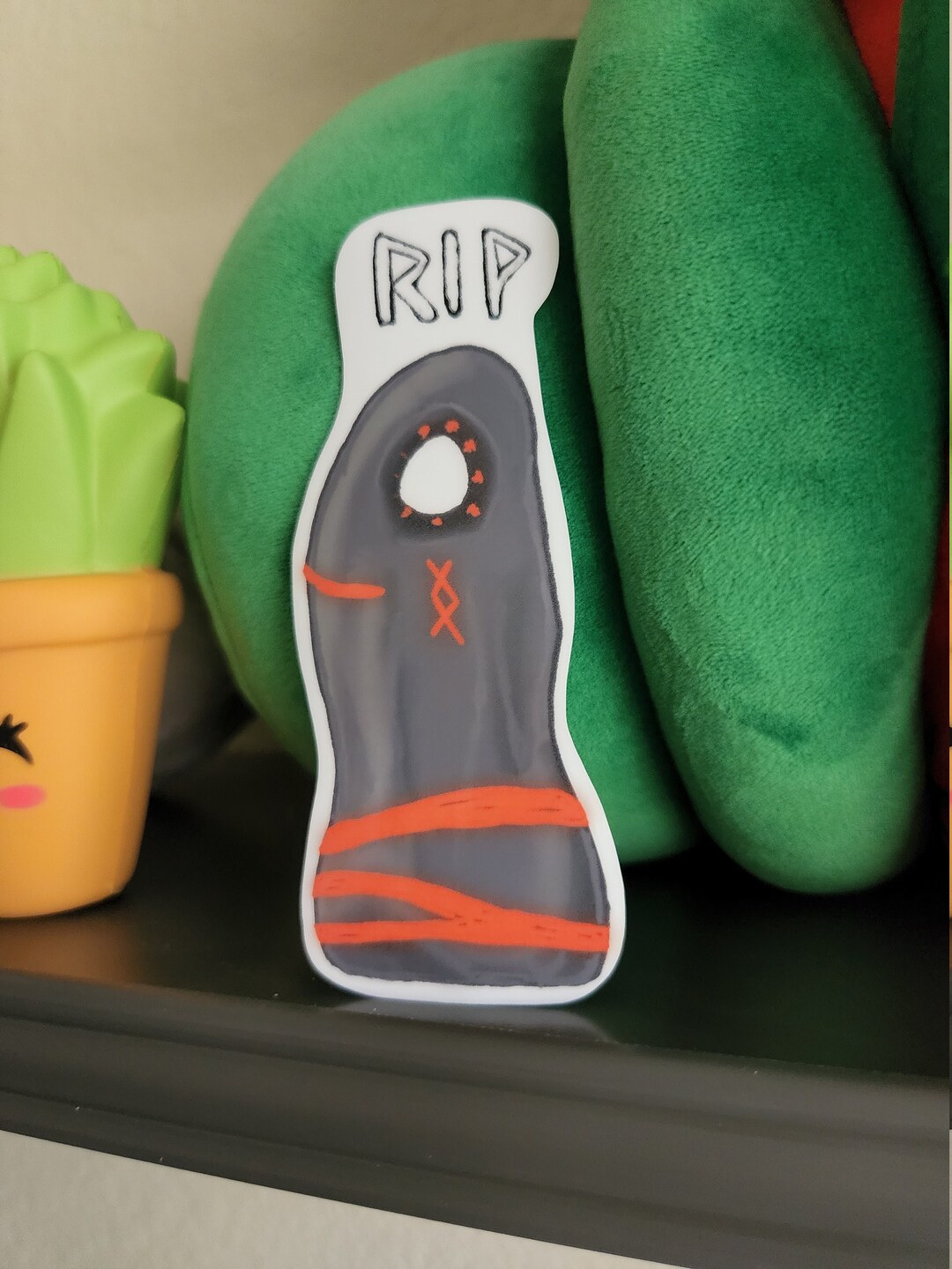 Valheim Tombstone RIP Body Sticker- Die Cut Water Resistant Scratch ...