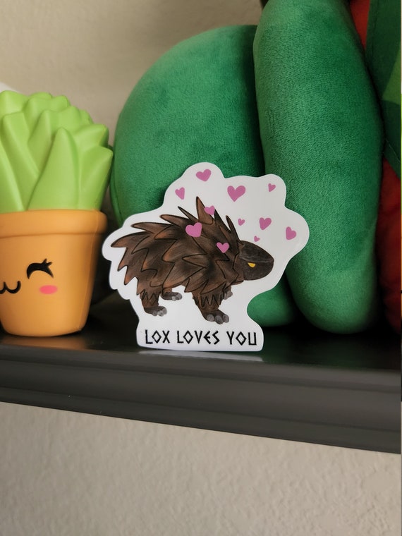 Valheim Lox Loves You Sticker Die Cut Water Resistant | Etsy