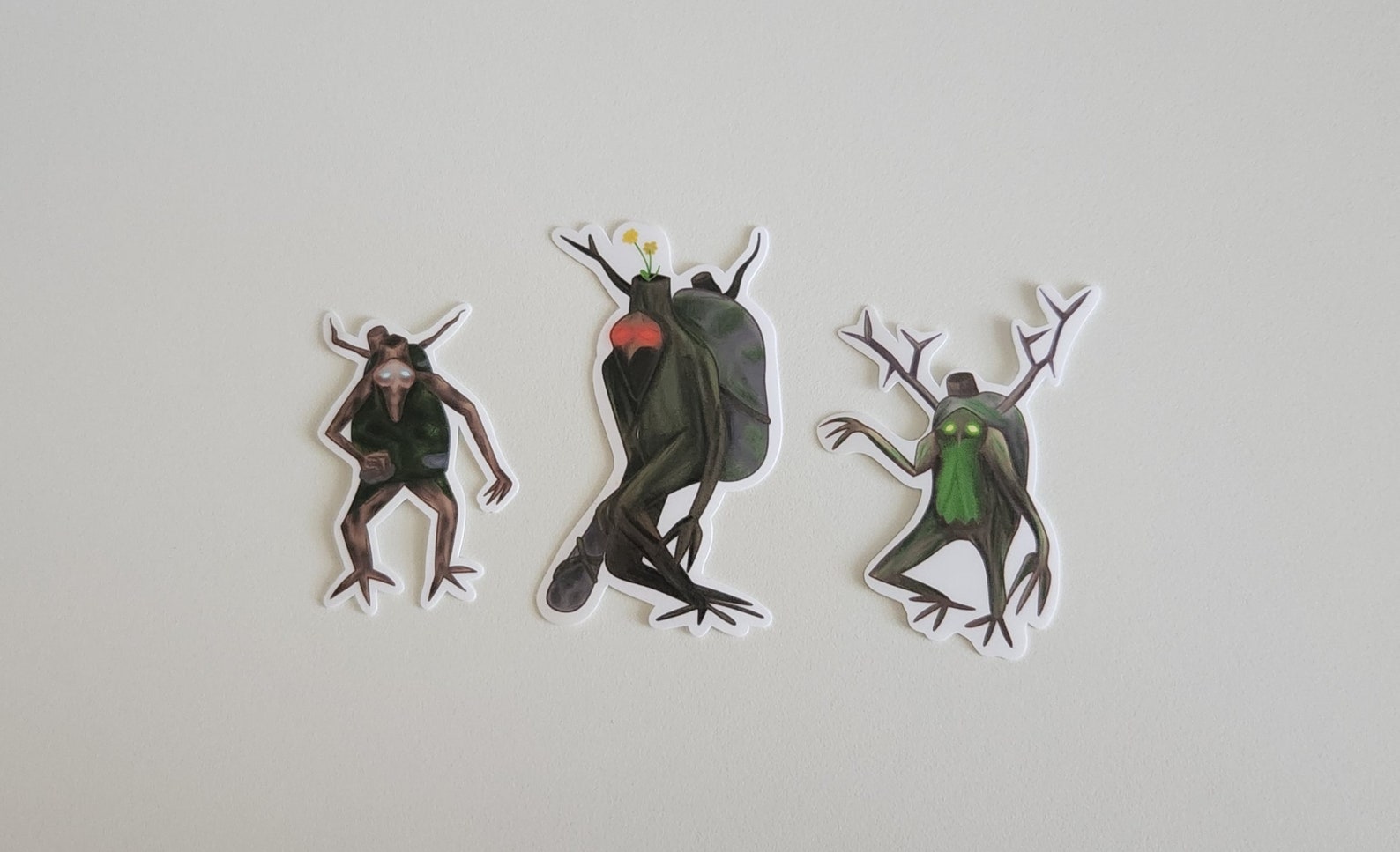 Sticker Set Valheim Black Forest Bad Guys Greydwarf Shaman - Etsy