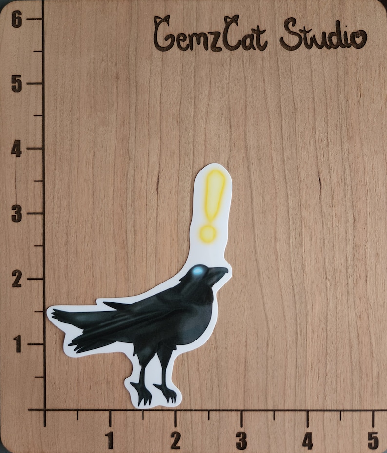 Valheim Hugin Sticker Die Cut Water Resistant Vinyl Laminated - Etsy