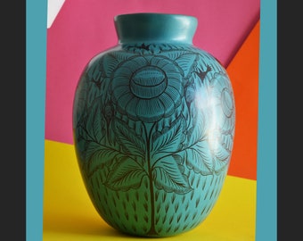 Burnished Clay Pot - Etsy