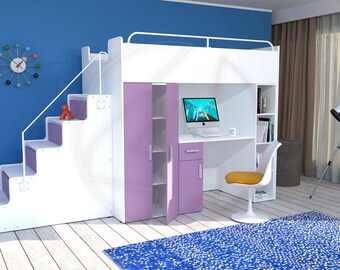 High cabin bed store
