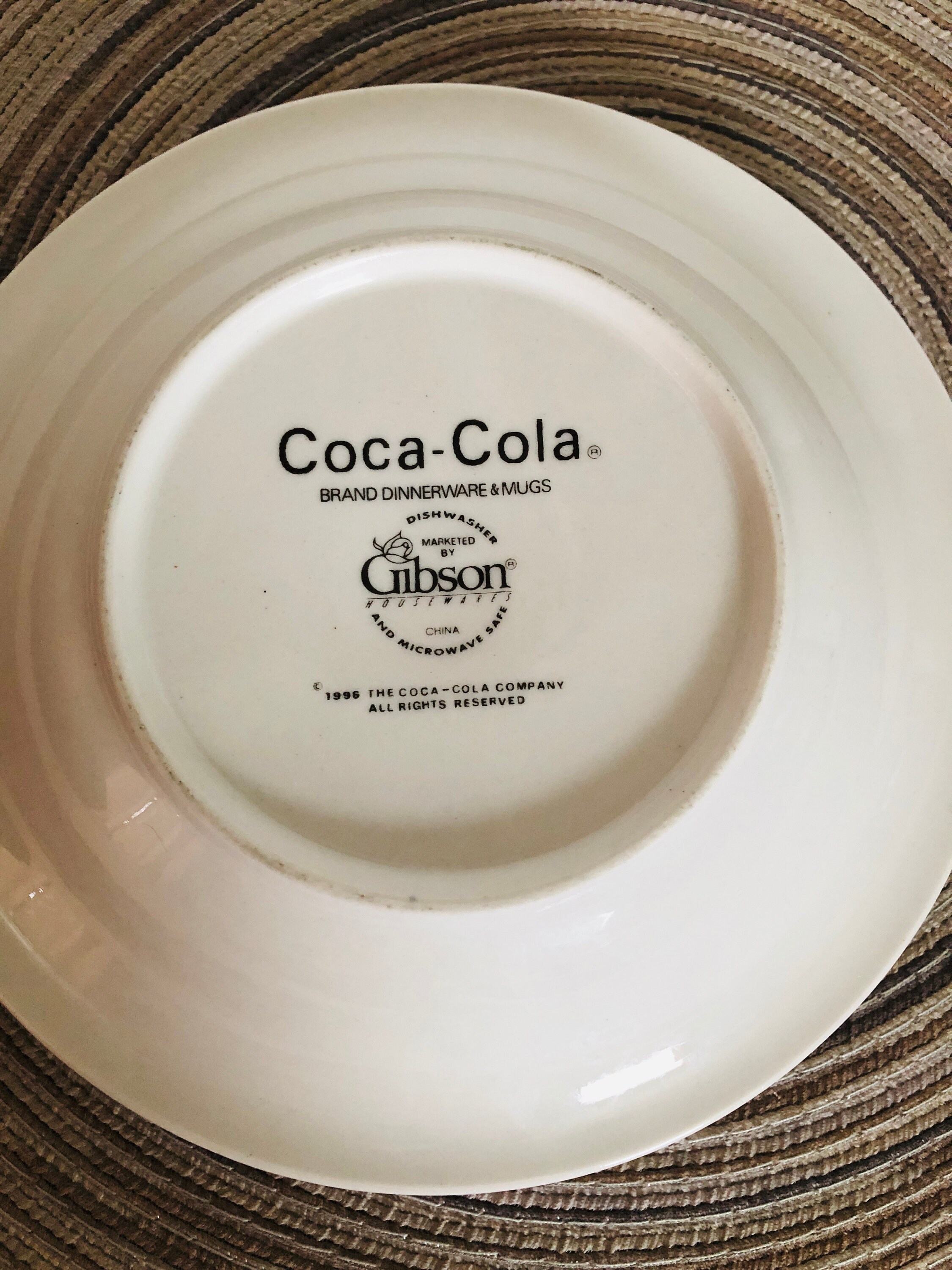 Vintage Coca Cola Soup/salad Bowls, Coca Cola Racing Checkered Black ...