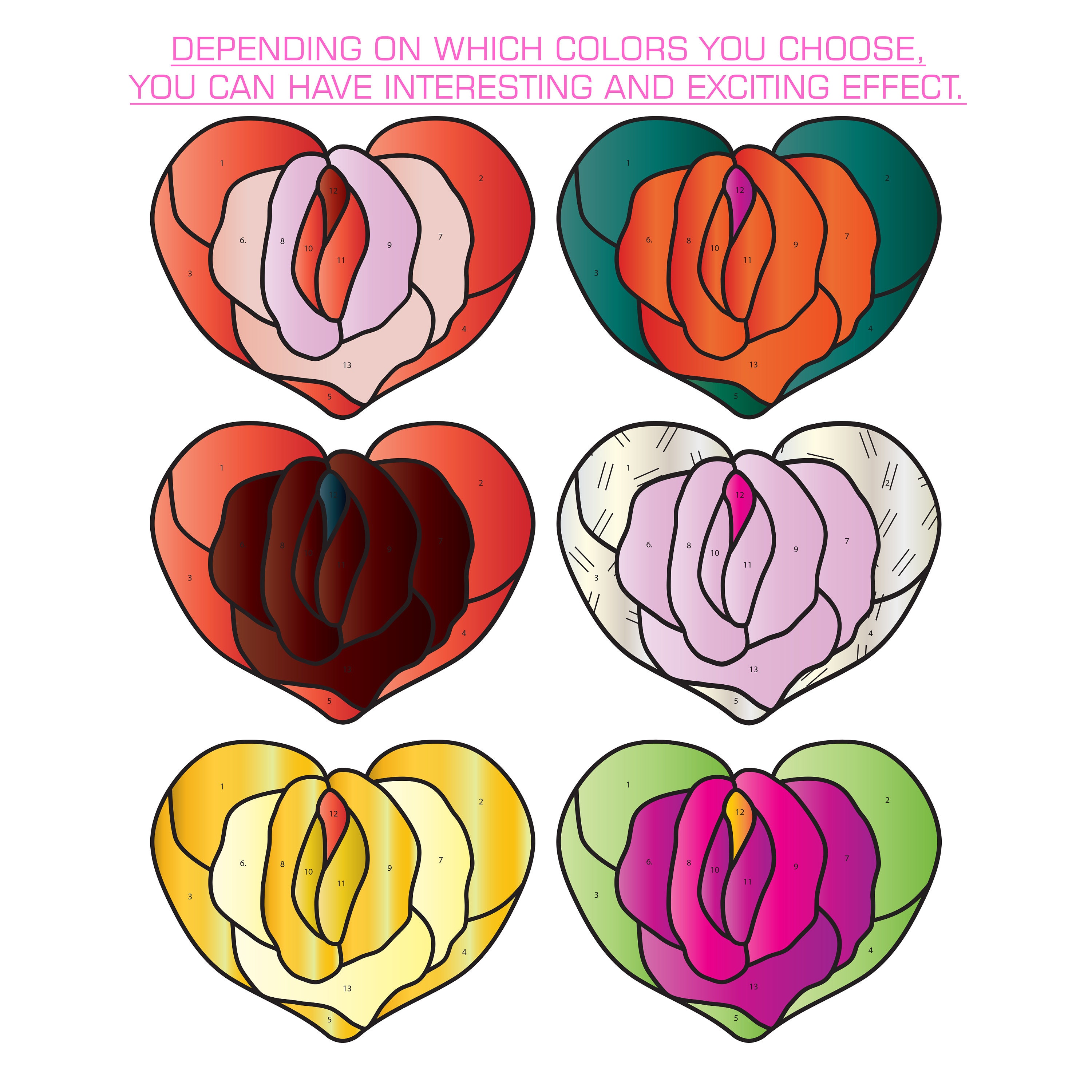 Digital Download Stained Glass Pattern Suncatcher Sexy Roses Yoni Rose Etsy