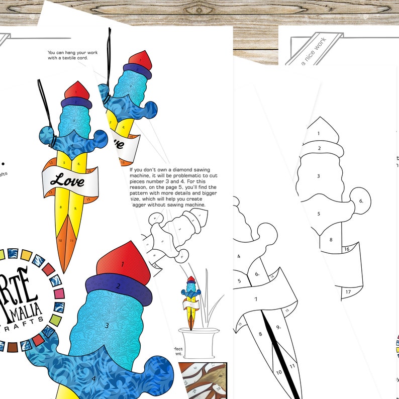 Traditional Dagger ••• Stained Glass Pattern Suncatcher ••• Classic Old ...