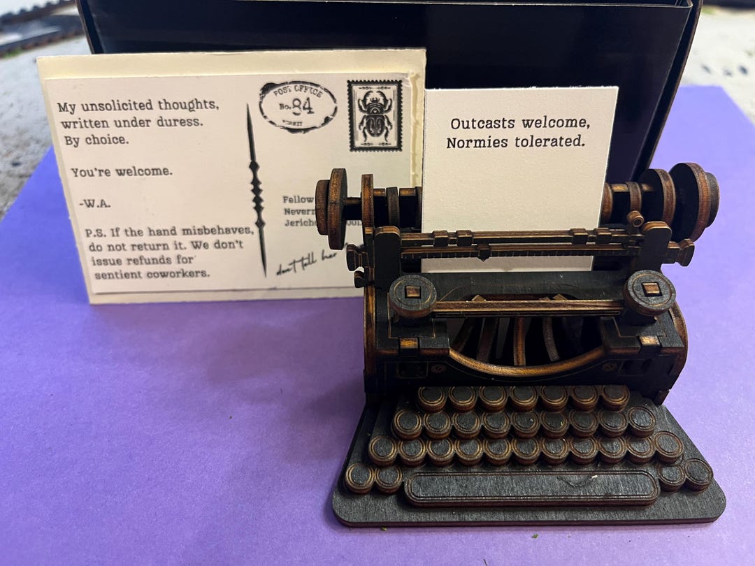 Wednesday Addams Mini Typewriter With Thing Hand - Etsy