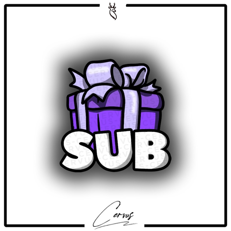 Gift Sub - Twitch Emote / Twitch Stream / Discord Emotes / Streamer ...
