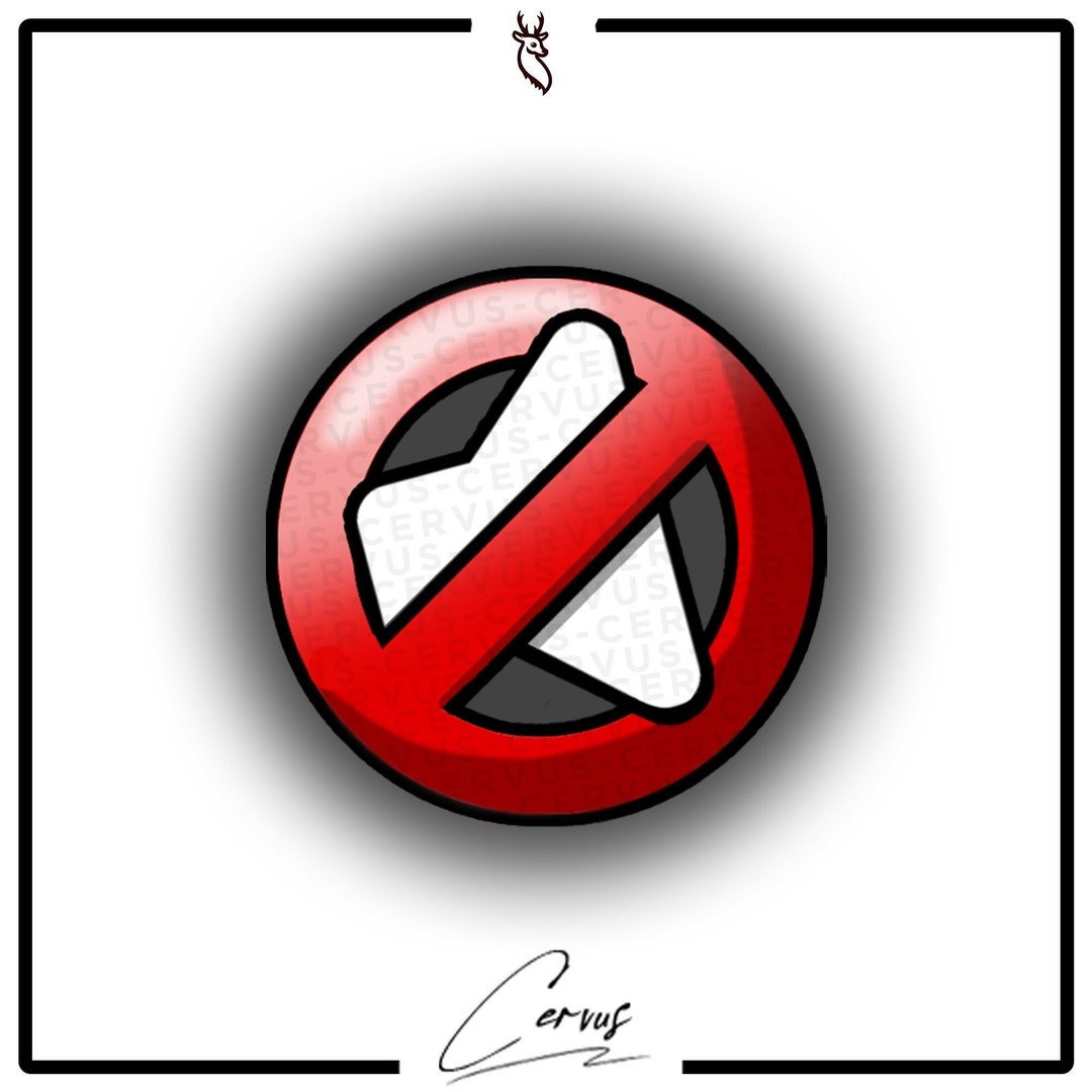 Mute Symbol Emote Twitch Emote / Twitch Stream / Discord Emotes ...