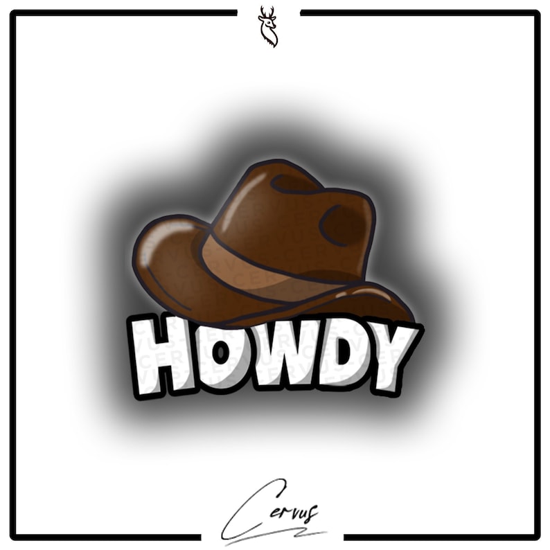 Howdy - Twitch Emote / Twitch Stream / Discord Emotes / Streamer ...