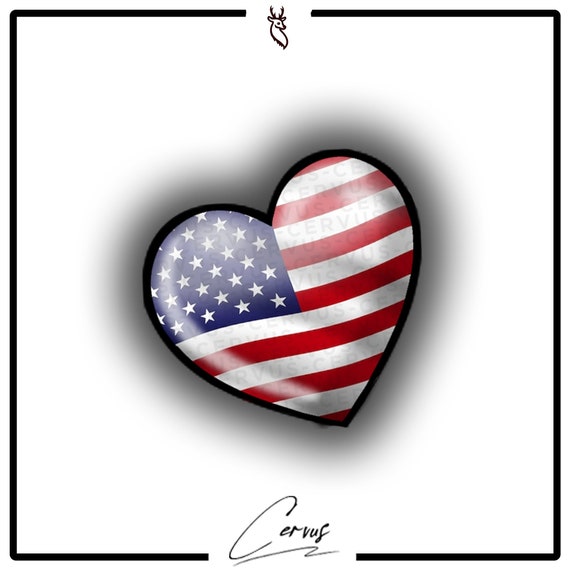 USA Heart Twitch Emote / Twitch Stream / Discord Emotes / | Etsy