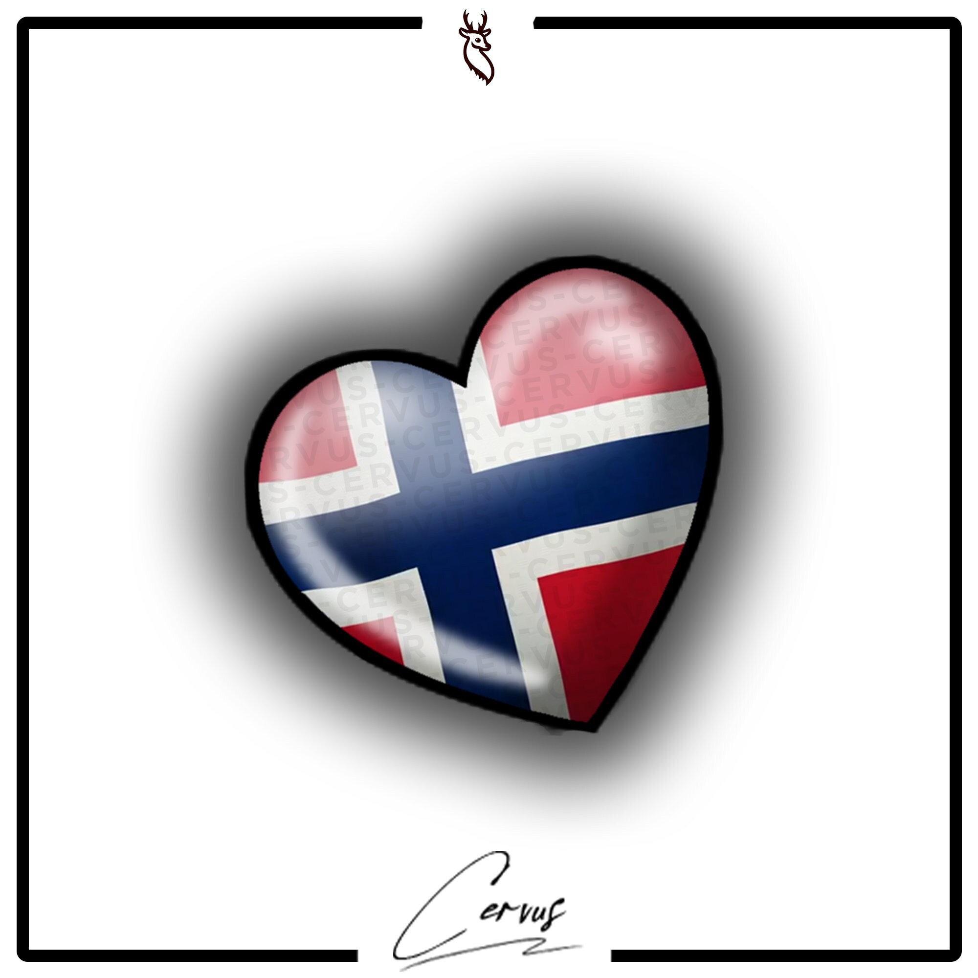 Norway Heart - Twitch Emote / Twitch Stream / Discord Emotes / Streamer ...