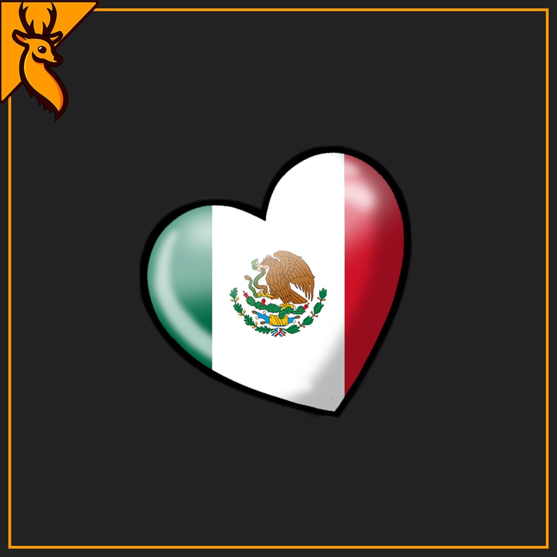 Mexico Heart Twitch Emote / Twitch Stream / Discord Emotes / | Etsy