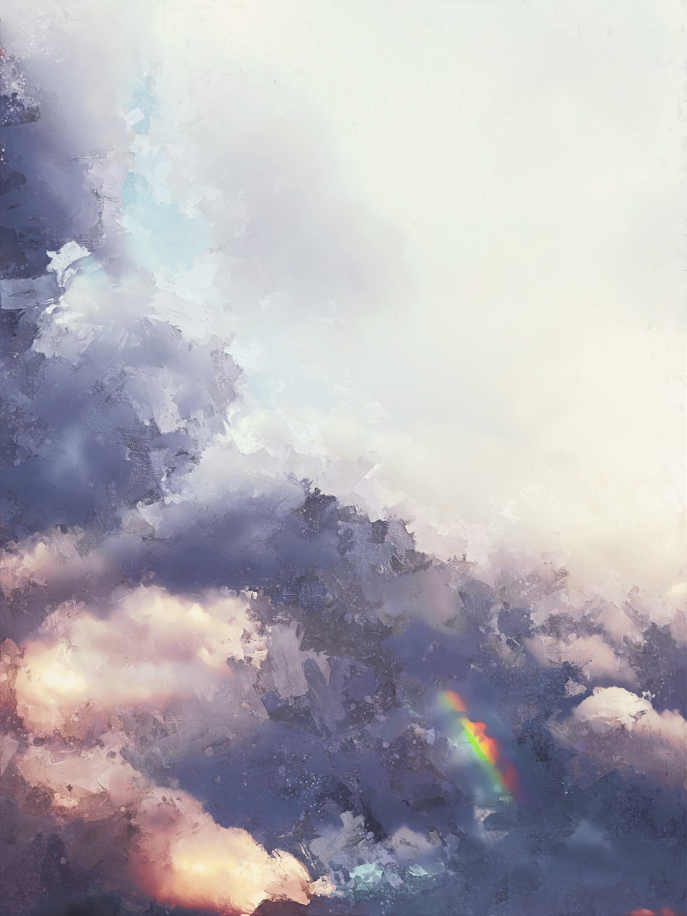 In the Clouds, Printable Art, Cloud Painting, Affordable Art, Cloud Art ...