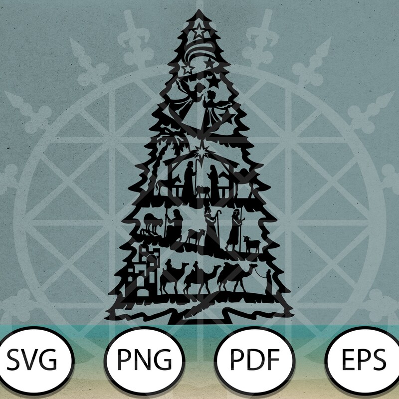 Christmas Nativity Svg - Etsy