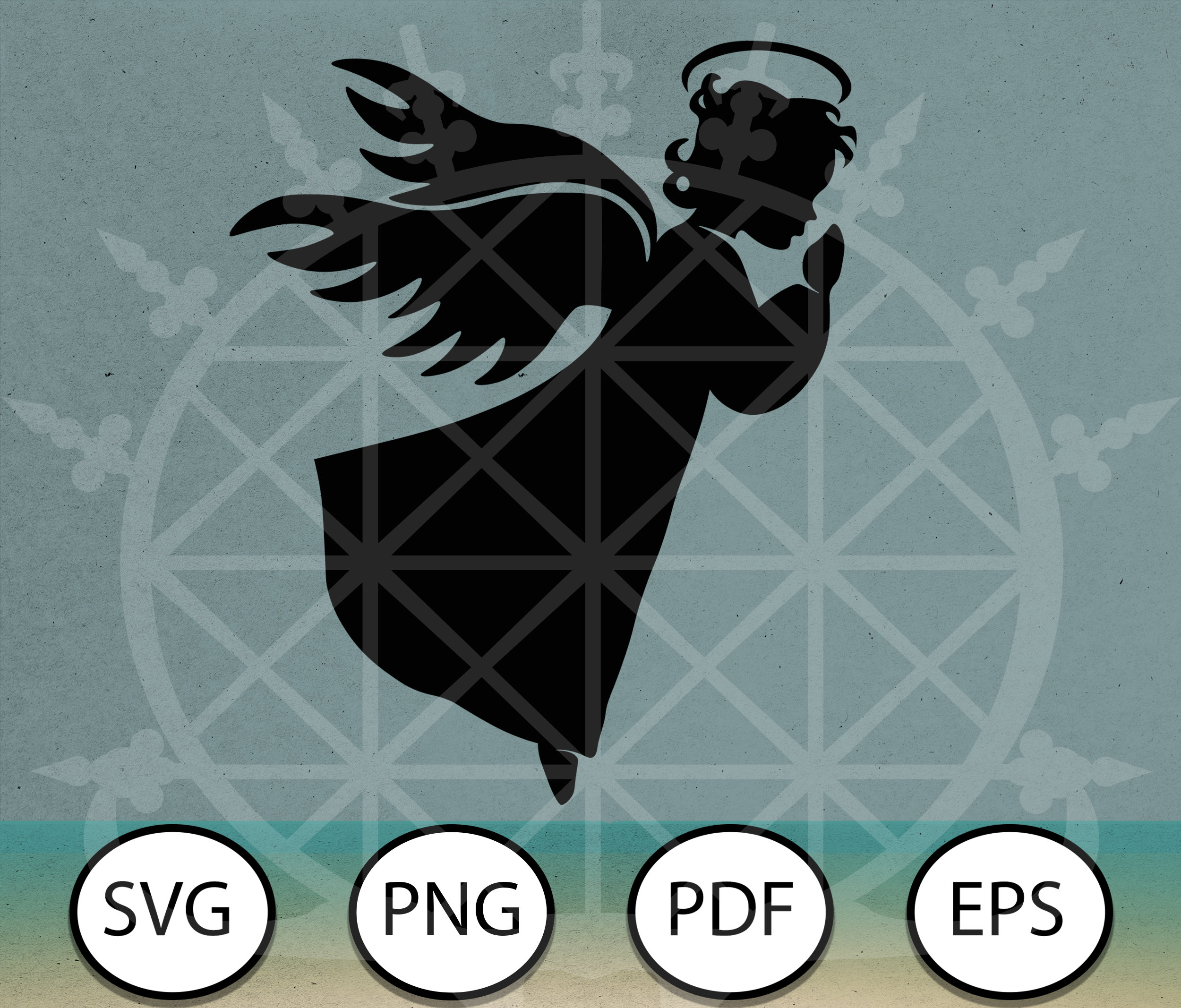 Nativity Angel Silhouette Bundle Svg, Holy Night, Glowforge, Jesus ...