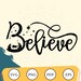 Believe Nativity Scene SVG: Holy Night Vector (digital Download) - Etsy