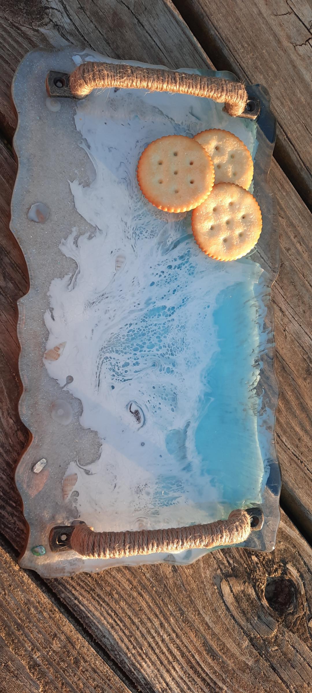 Beach Themed Serving Tray, or Table Top Decor - Etsy