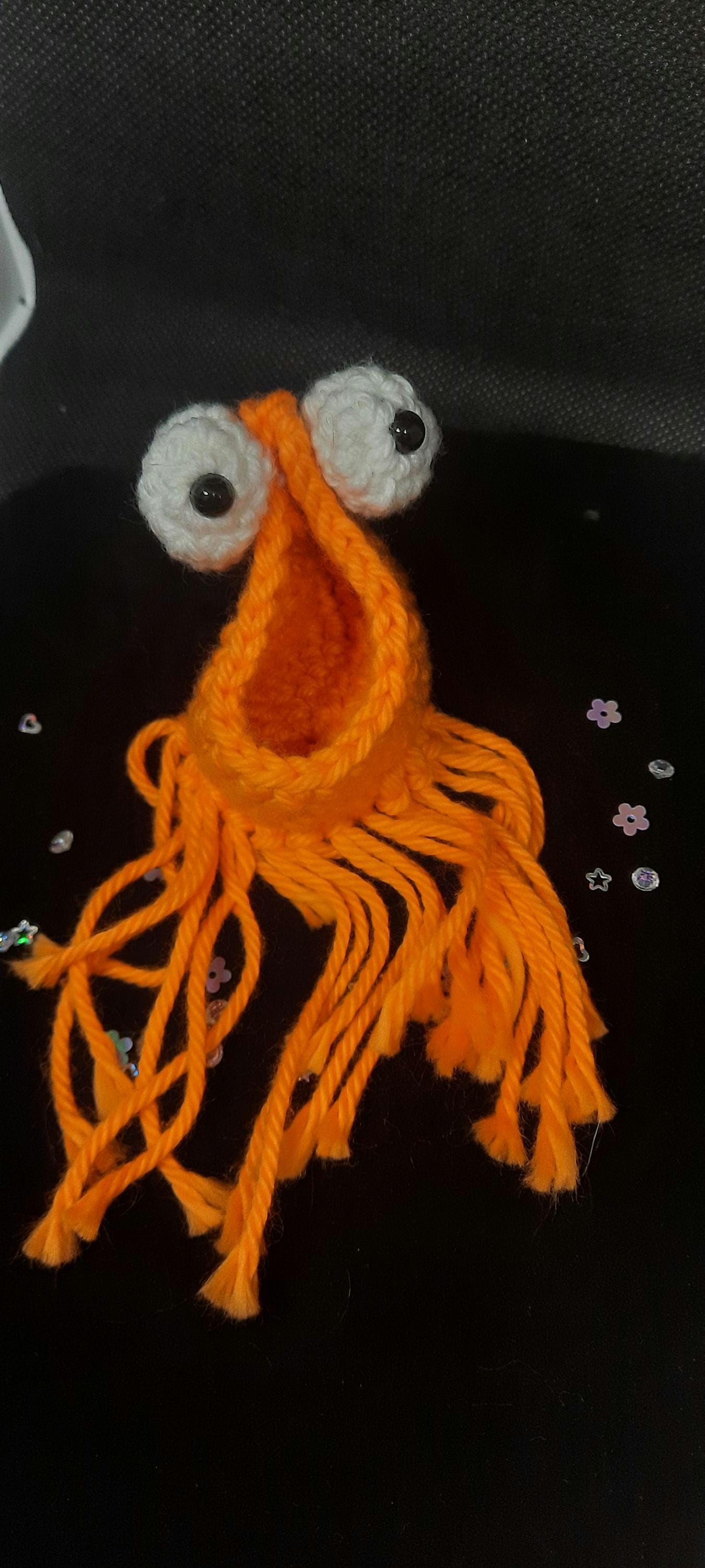 Cute Yip Yip Crochet Keychain. - Etsy