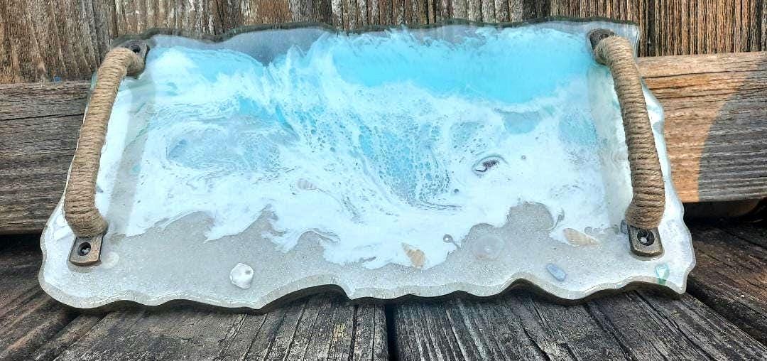 Beach Themed Serving Tray, or Table Top Decor - Etsy
