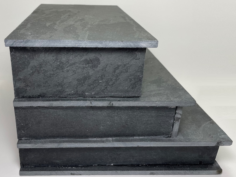 3 Tier Open Back Slate Hide 11x11x8 for Fish Snake - Etsy