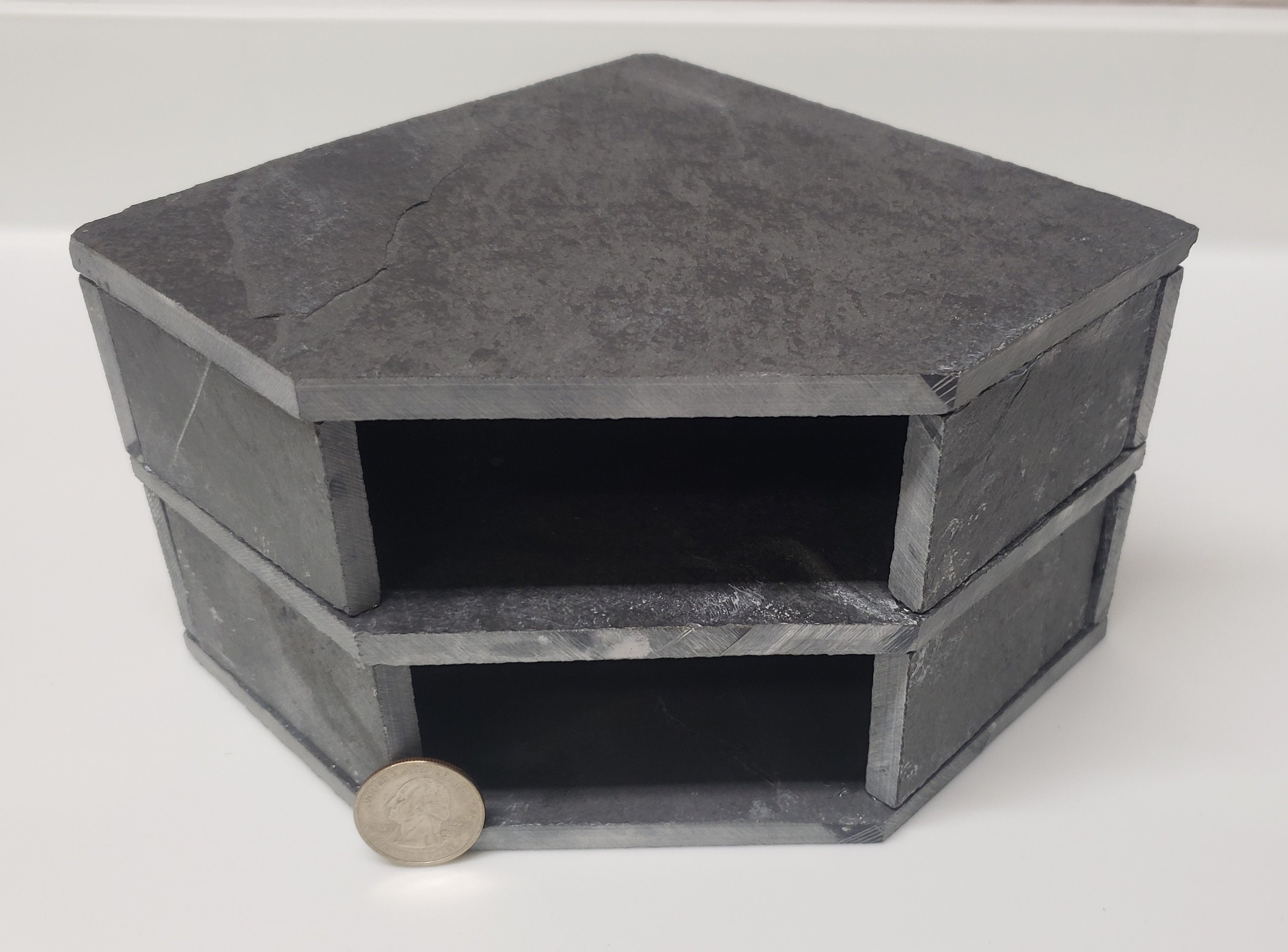 Double Slate Cave Hide 6x6x4 for Plecos / Fish / Shrimp - Etsy