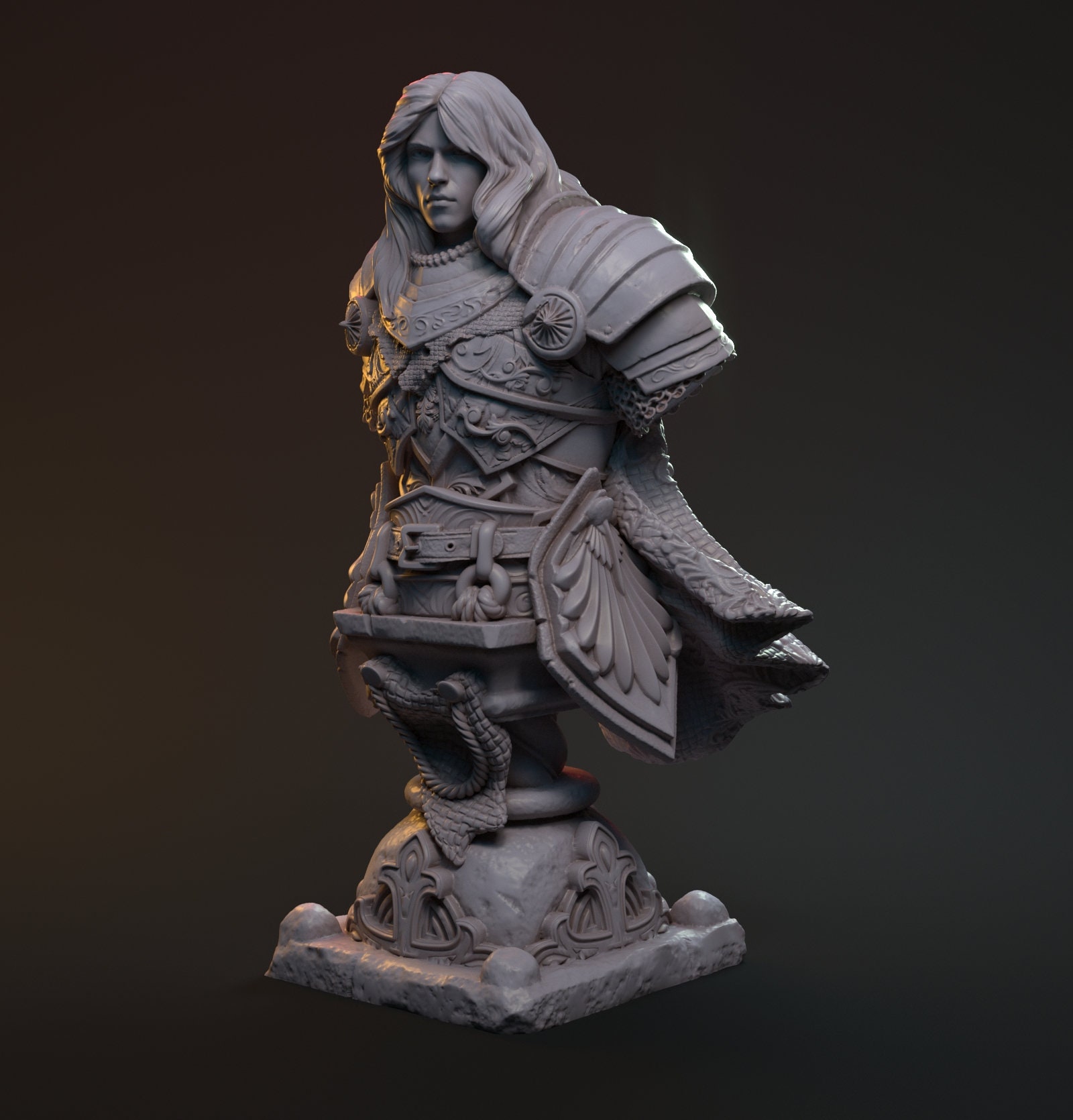 Lancelot Bust by Mythreal Games the Merlin Chronicles - Etsy