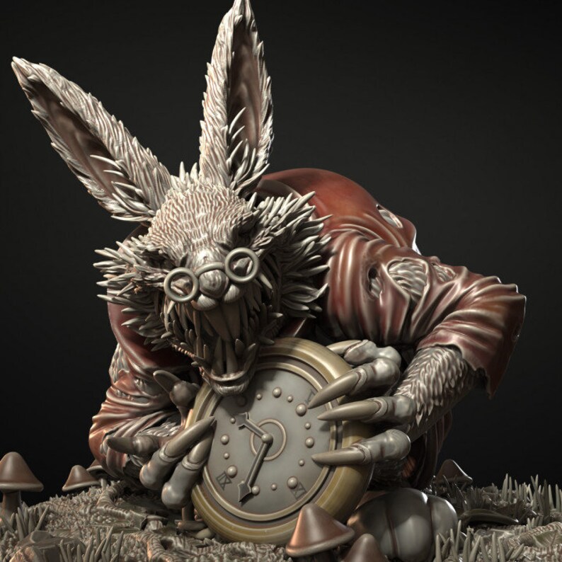 White Rabbit Creature Creepyland Siryllart - Etsy