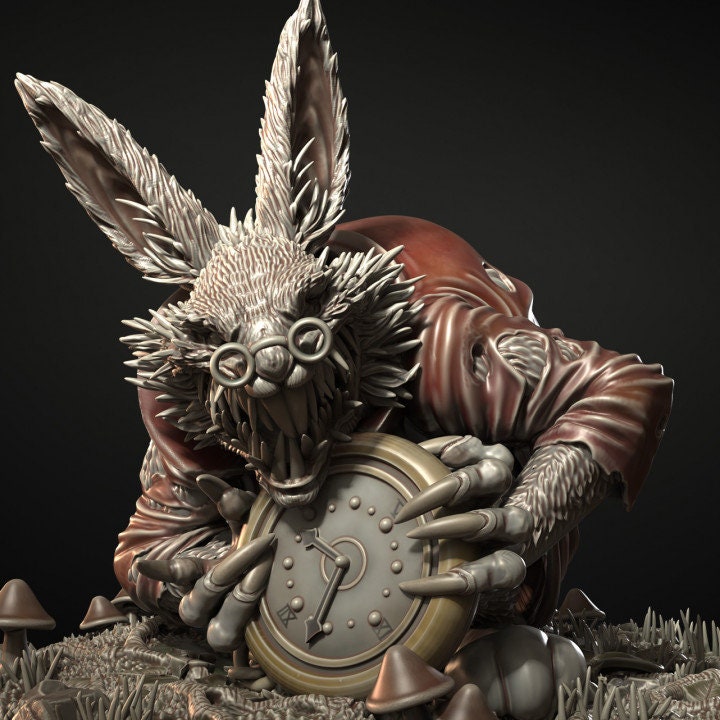 White Rabbit Creature Creepyland Siryllart - Etsy