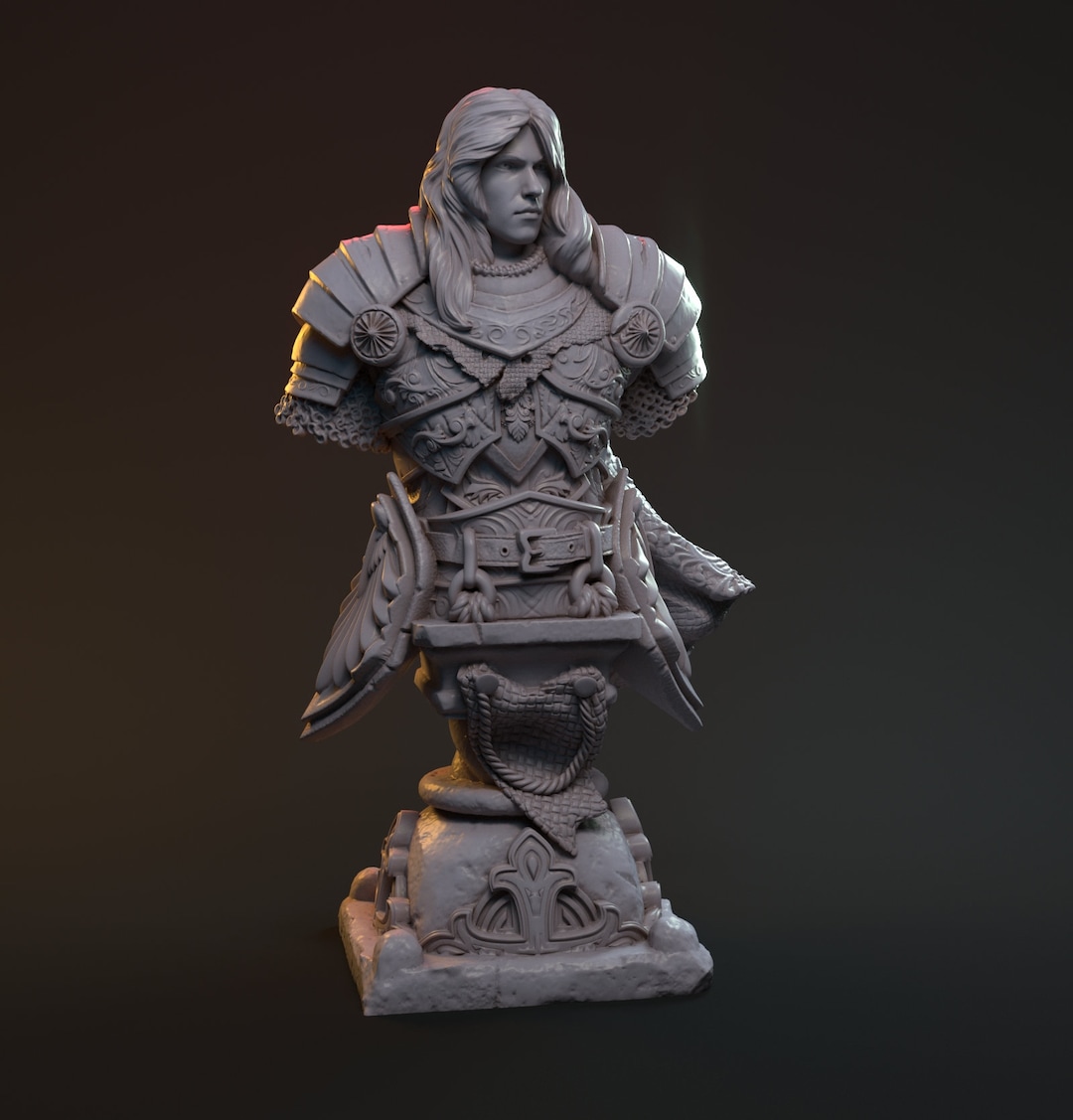 Lancelot Bust by Mythreal Games the Merlin Chronicles - Etsy